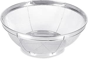 Amazon.com: GpahrrDnij Stainless Steel Rice Sieve Bowl Fine Mesh ...