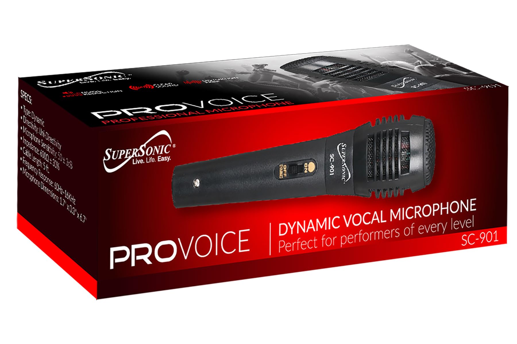 Snapklik.com : Supersonic SC-901 ProVoice Dynamic Professional ...