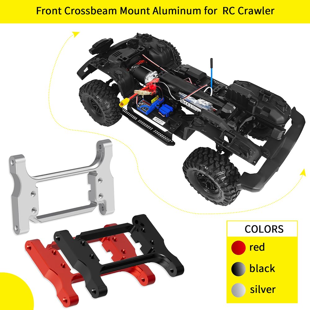 Snapklik.com : MOHERO Aluminum CNC Front Steering Servo Mount Upgrade ...