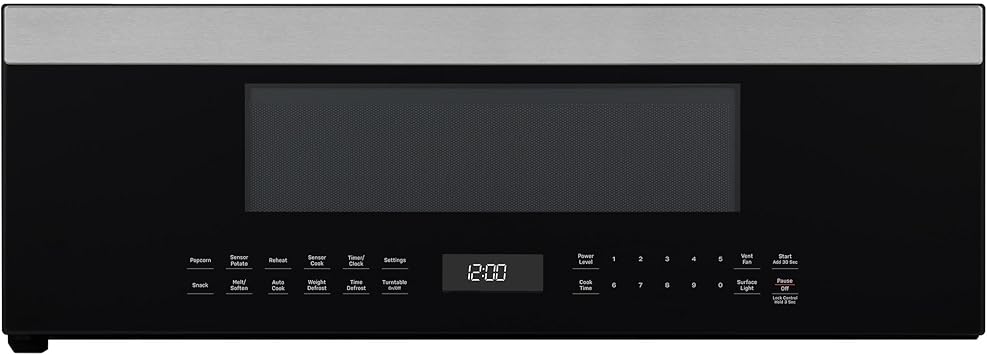 Amazon.com: GE Profile 1.2 cu. ft. Low Profile Over The Range Microwave ...