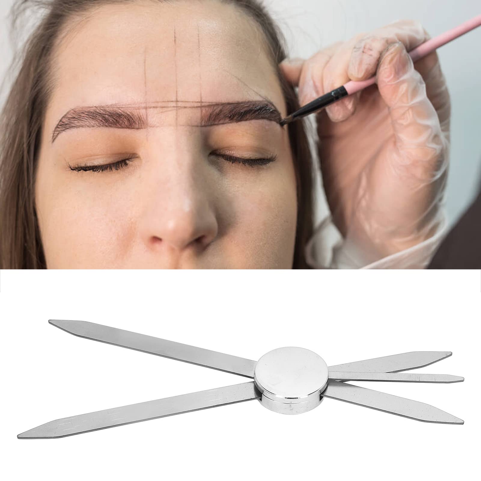 Snapklik.com : Eyebrow Stencil Ruler, 3 Point Positioning Eyebrow ...