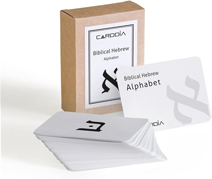 Amazon.com: Biblical Hebrew Alphabet Flash Cards (Including Consonant ...