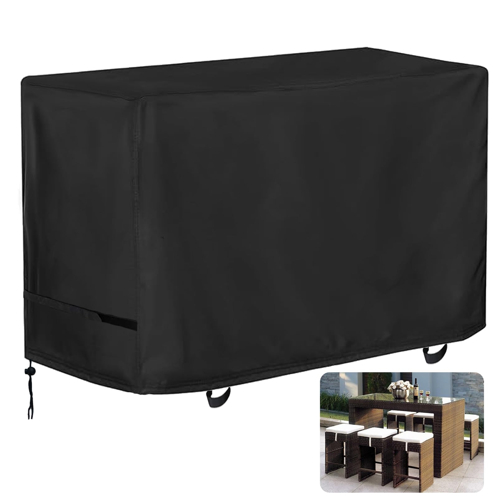 Snapklik.com : Outdoor Bar Covers Waterproof, Tall Bar Height Patio ...