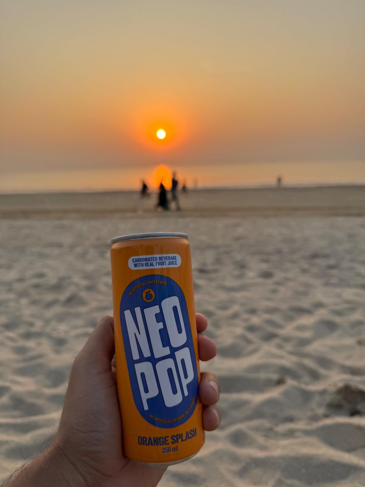 NEOPOP Orange Splash Soda | 250 ml x 6 cans | Made with real fruit ...