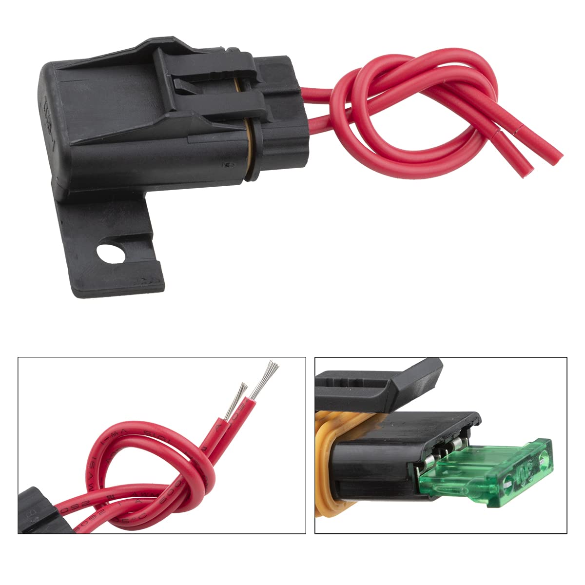 Snapklik.com : 6 Pack Inline Fuse Holder 30 AWG 12 Gauge Waterproof 30A ...