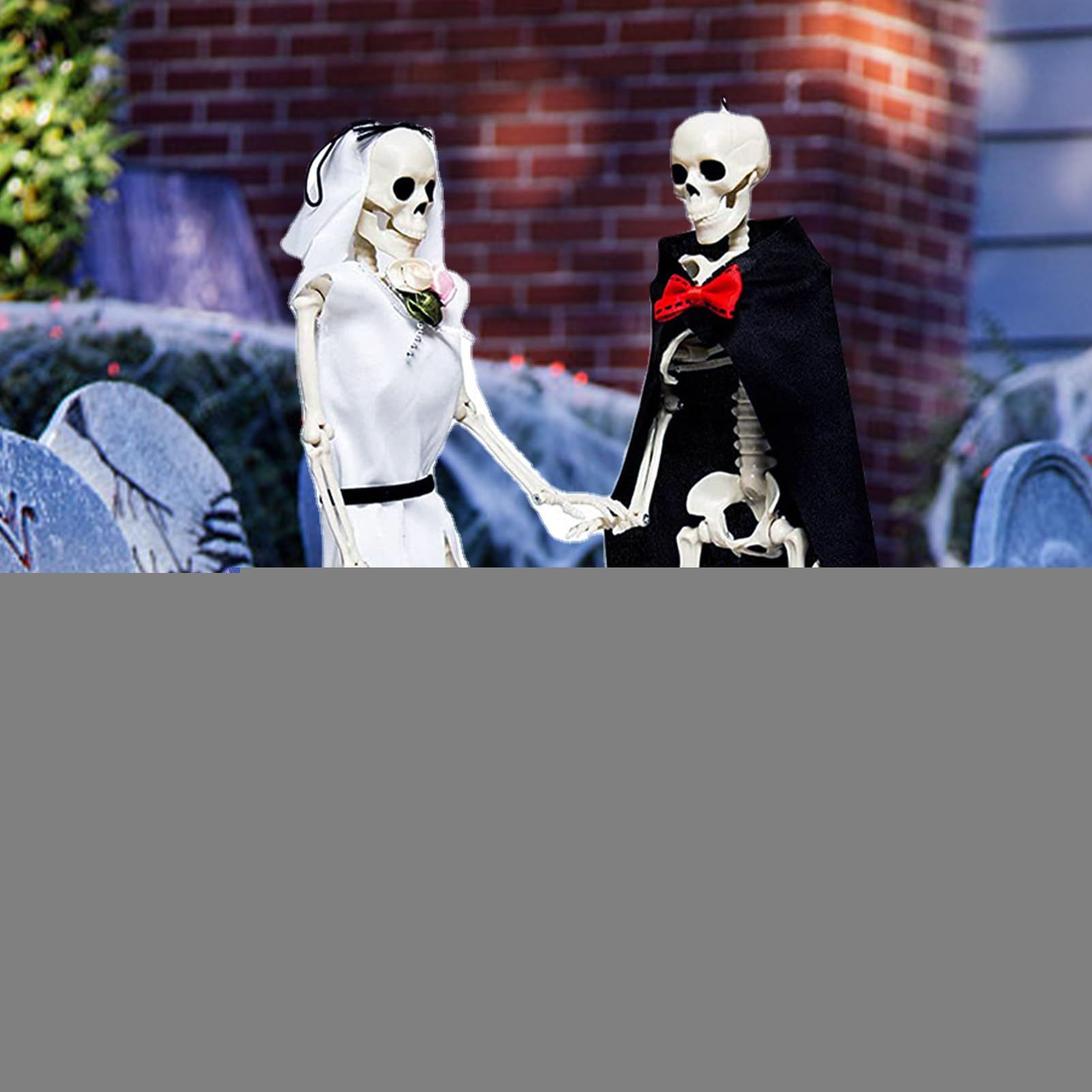 Bride And Groom Halloween Props Bride & Groom Skeleton Halloween