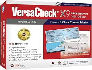 Amazon.com: VersaCheck X9 Professional 2023 – 20 User Finance and Check ...