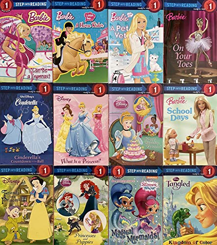Princess & Barbie Book Set (STEP into READING: STEP 1. Preschool ...