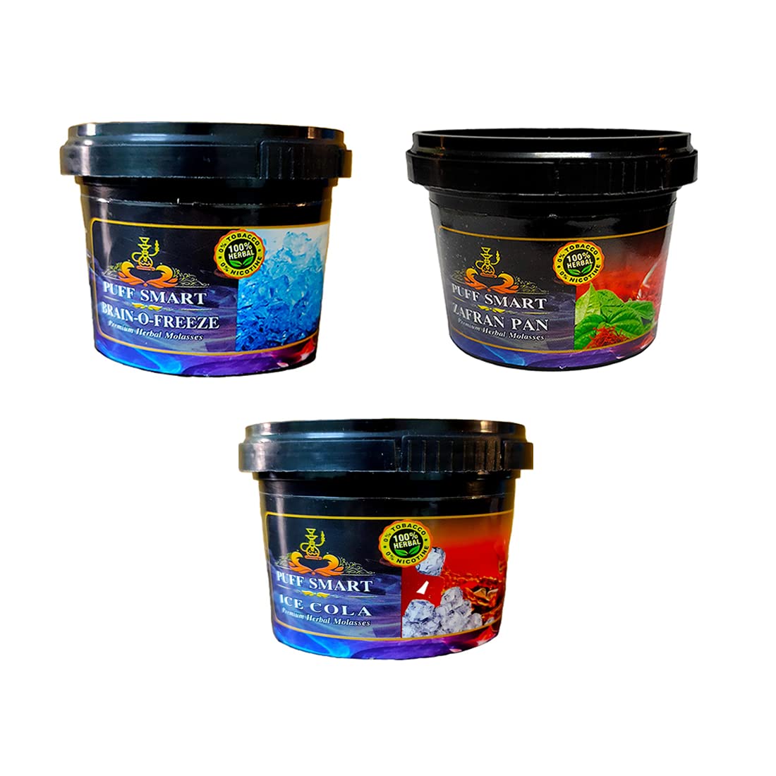 Buy PUFF SMART Premium Herbal Molasses Brain -O-Freeze, Zafran Pan, Ice ...