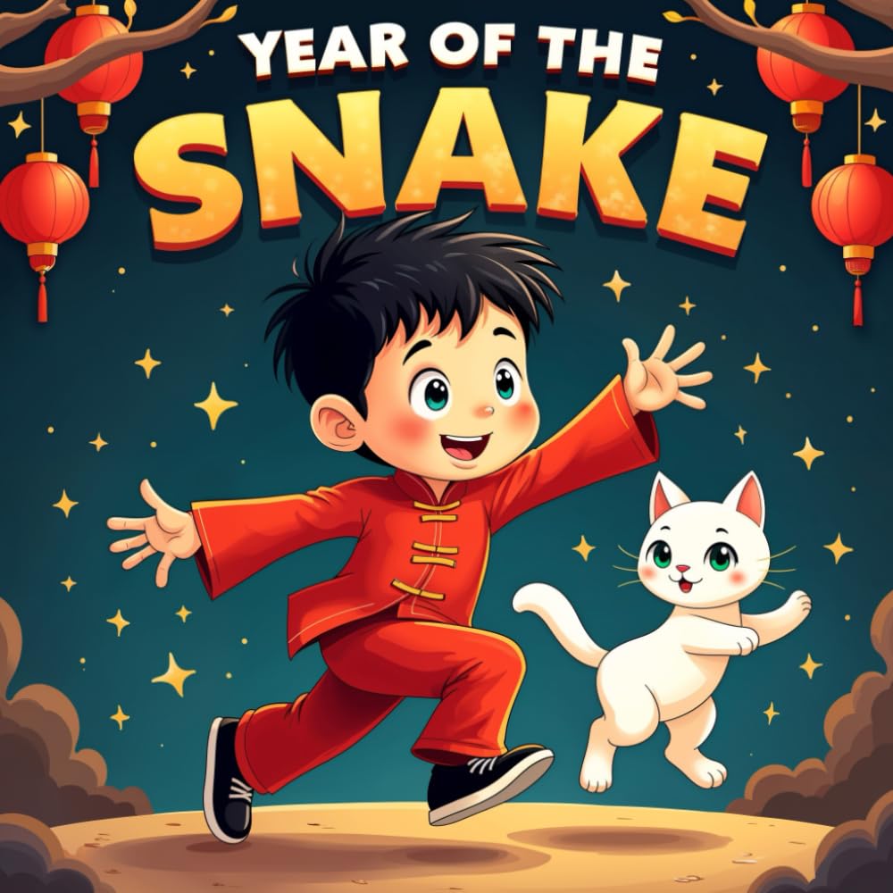 Year Of The Snake Celebrating Chinese new year book for kids 2025 : A ...
