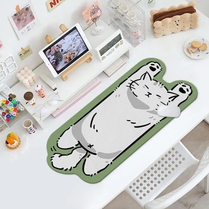 Amazon.com: Pusakoa Cute Cat Gaming Mouse Pad for Desk, Mouse Mat Desk ...