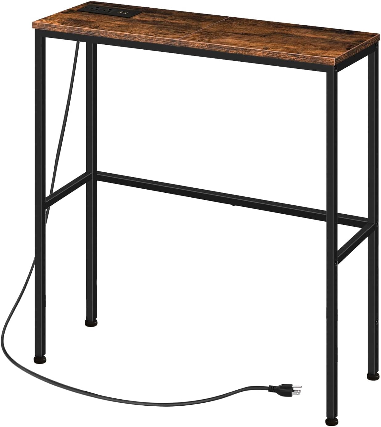 Amazon.com: VECELO 39.4In Narrow Sofa/Console Table with Charging ...