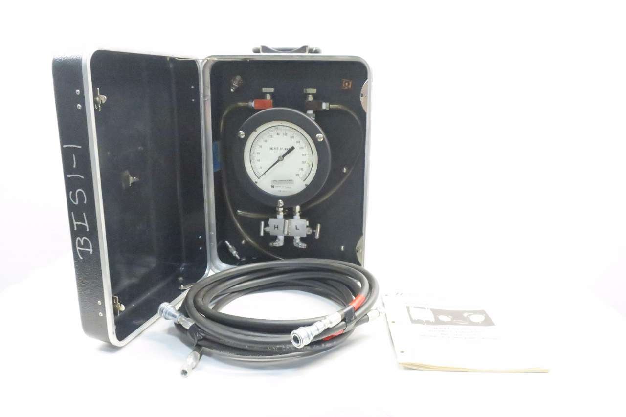 MERIAM 1126P-2 0-300IN-H2O PORTABLE PRESSURE INDICATING SWITCH D546010 ...