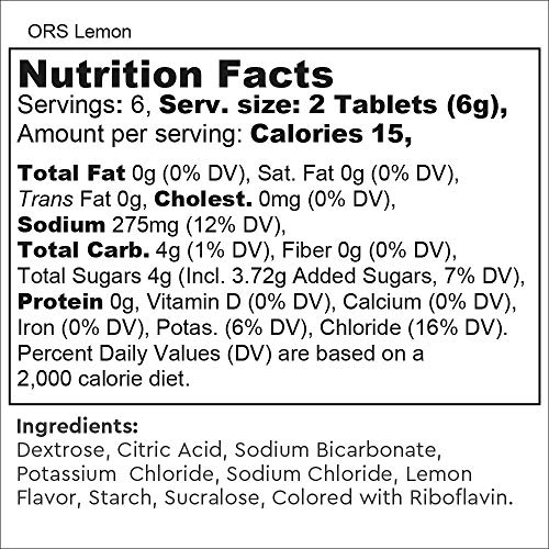 O.R.S Hydration Electrolyte Tablets, Hydration Multiplier with 60% Less ...