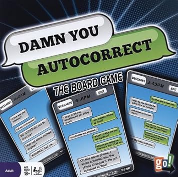 Amazon.com: Calendar Holdings Damn You Auto Correct Board Game : Toys ...