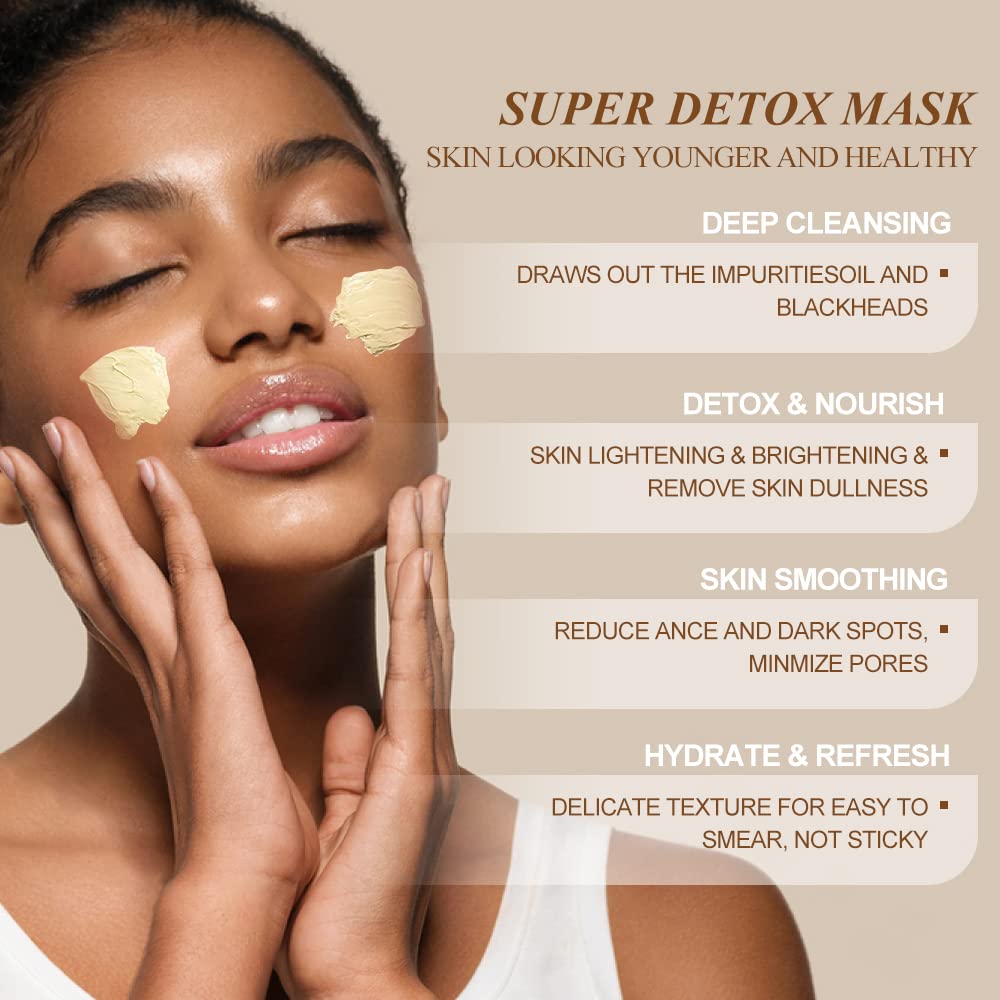 ANAVRIN – Máscara facial de arcilla con vitamina C de cúrcuma y arcilla ...