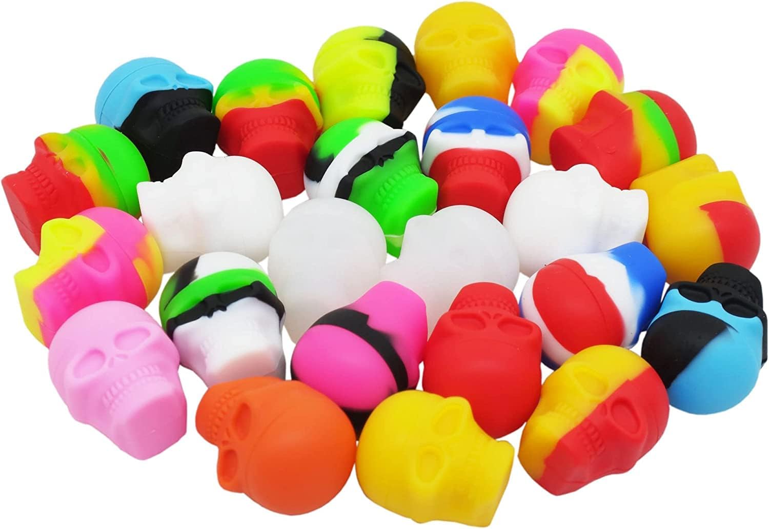 Amazon.com: KUVIS 15ml Skull Silicone Wax Containers Non-stick ...