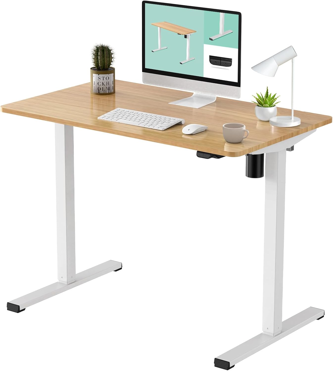 Amazon.com: FLEXISPOT Standing Desk 40 x 24 Inches Whole-Piece Desktop ...