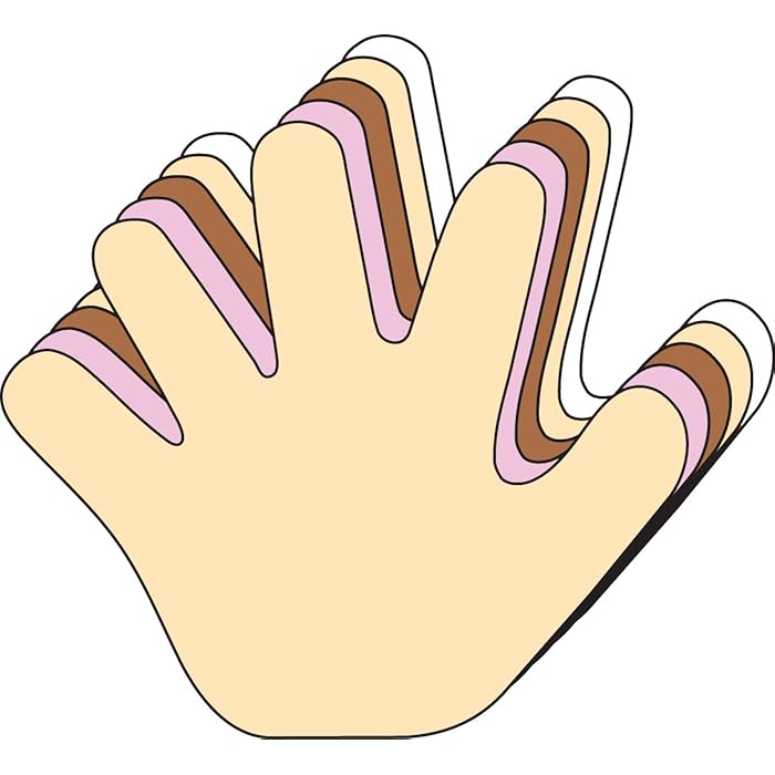 Buy 5.5” Hand Foam Multicultural Creative Cut-Outs, 15 Cut-Outs in a ...