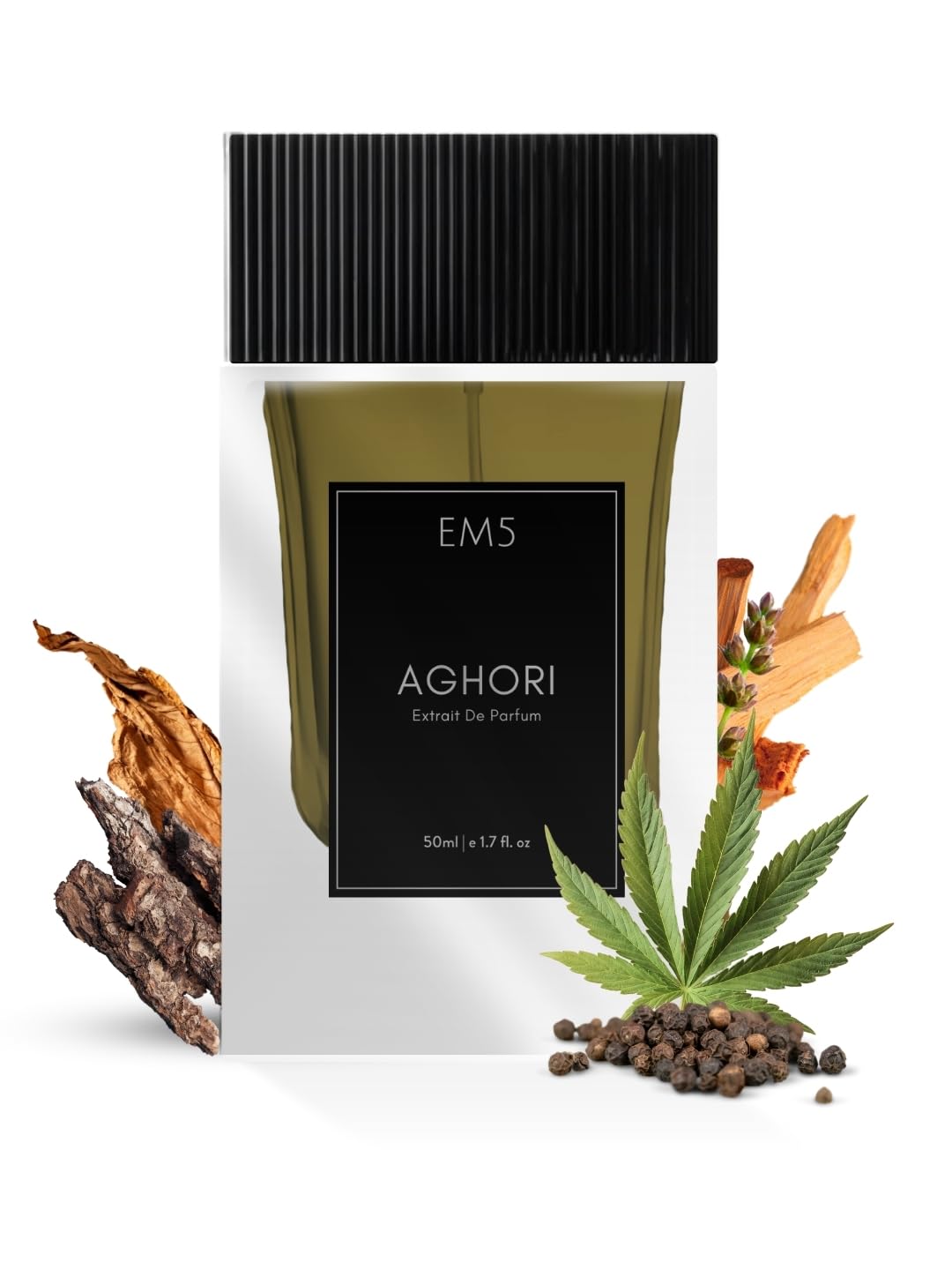 Buy EM5 Aghori Extrait De Parfum (38%) Spray for Men | Earthy, Woody, Smoky & Animalic Perfume ...