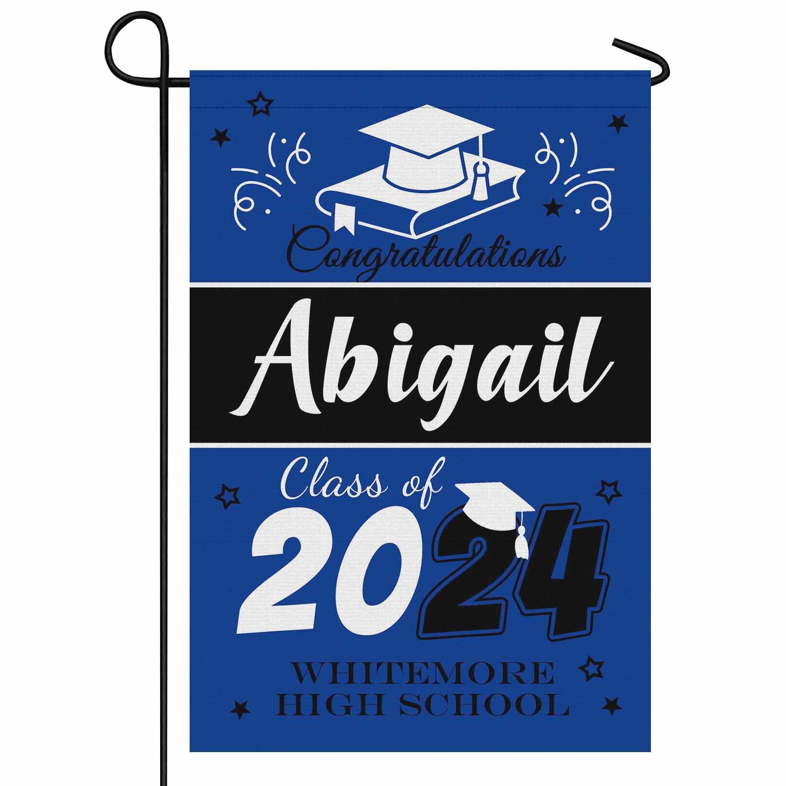 Amazon.com : Graduation Decorations Class of 2024 Personalized Garden ...