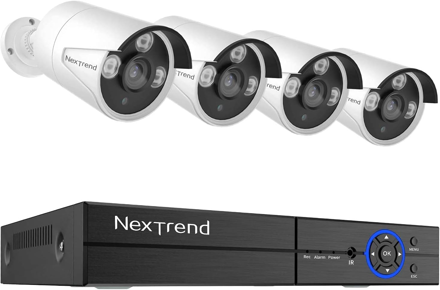 Amazon.com : 【5MP】 Security Camera System, NexTrend 4CH 5MP Wired ...