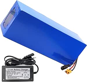 Amazon.com: HSSYTZOUL 48V Lithium Ion Battery, 48V 15Ah 13S6P Lithium-Ion Battery Packs,with BMS ...