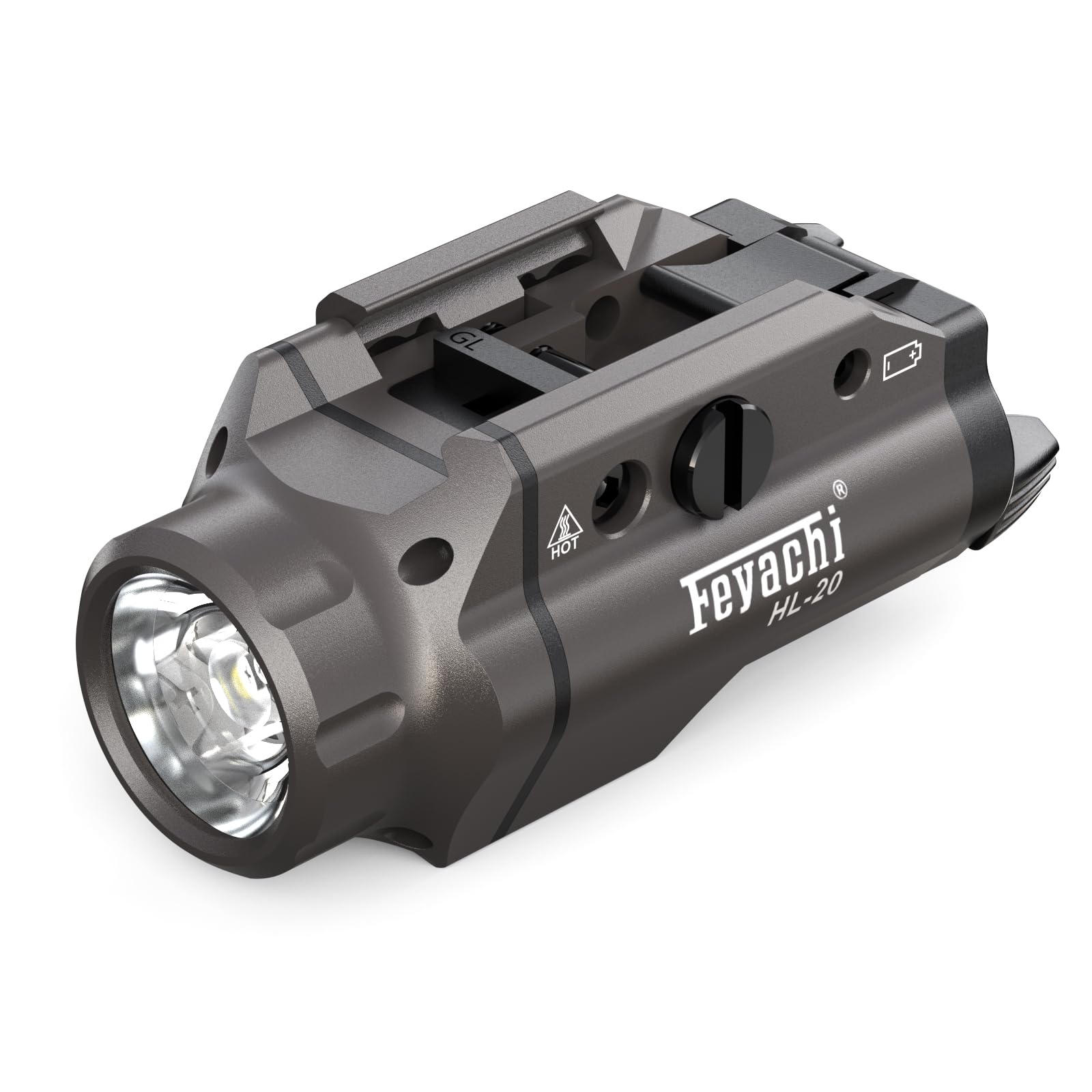Snapklik.com : Feyachi HL-20 Pistol Light 1500 Lumen Upgrade LED Weapon ...