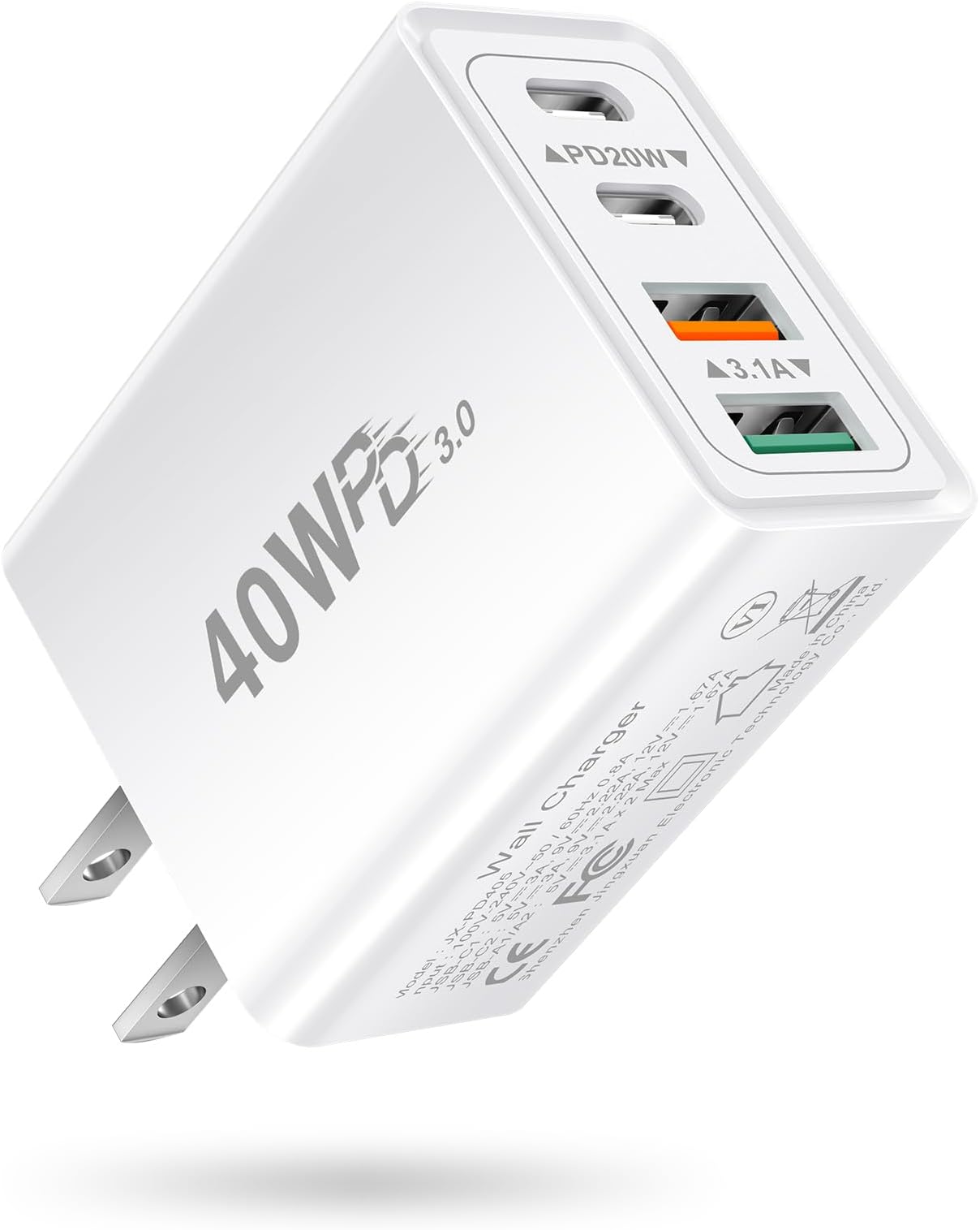 USB C Charger Block 40W Multi USB Wall Charging Block Boxeroo TypeC PD ...