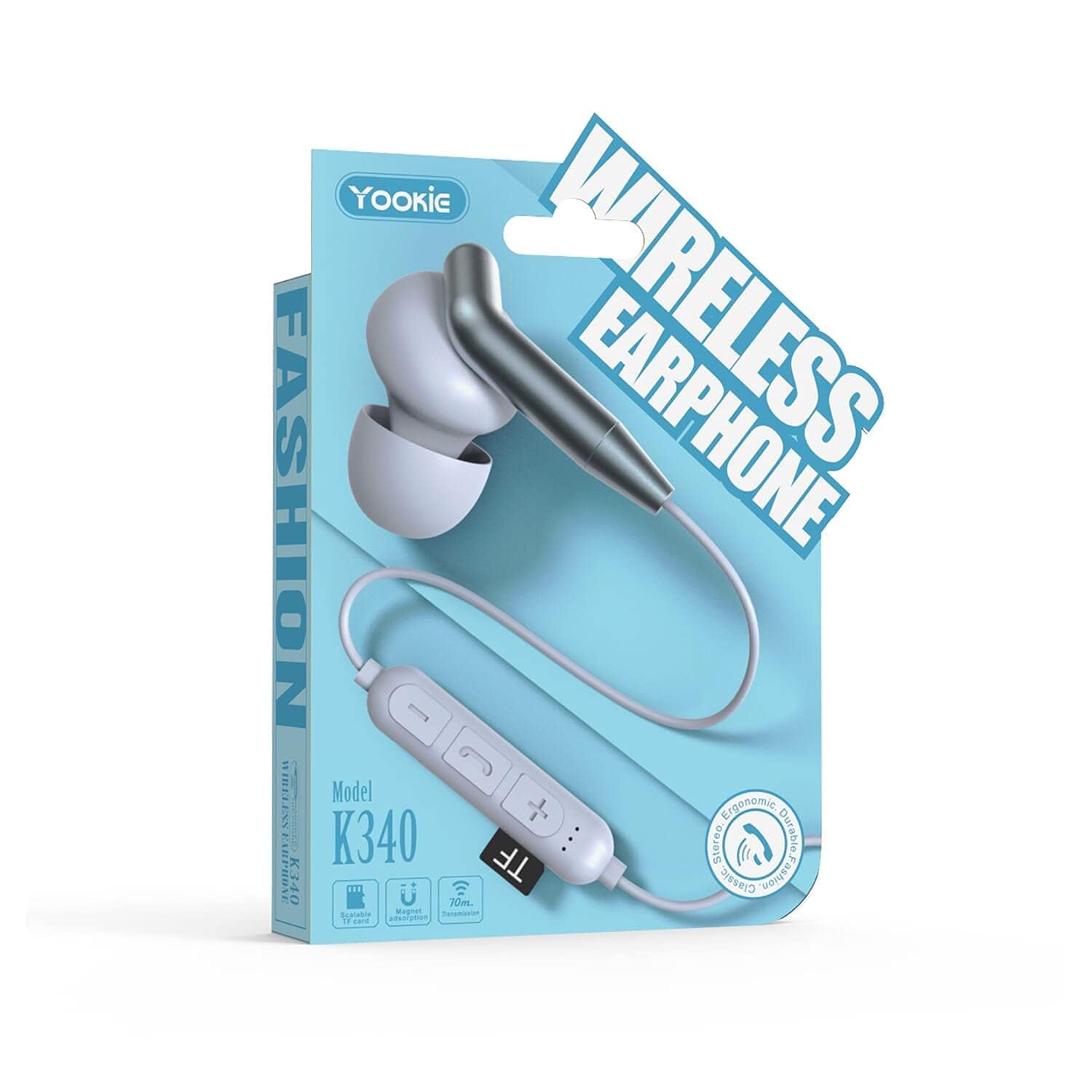 Yookie Merch Yookie K340 In Ear Wireless Earphone With Magnetic