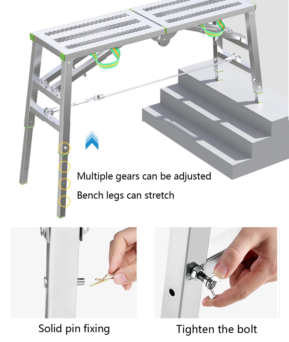 4 Step Folding Work Platform