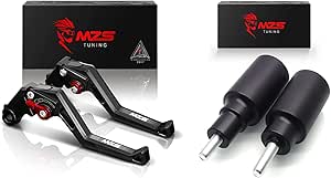 Amazon.com: MZS Black Motorcycle Brake Clutch Levers Short Adjustable ...