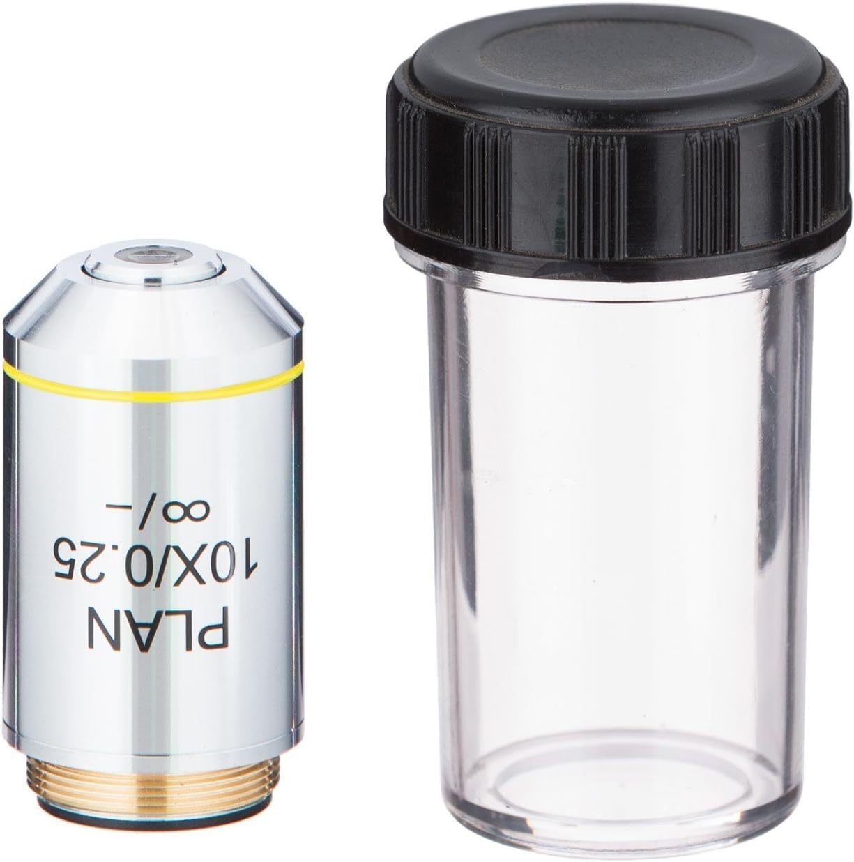 Nikon Microscope Objective Lens AmScope 40X Plan Achromatic Microscope ...