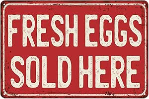 Amazon.com: Farmers Market Decor Farm Fresh Eggs Chicken Coop Sign ...