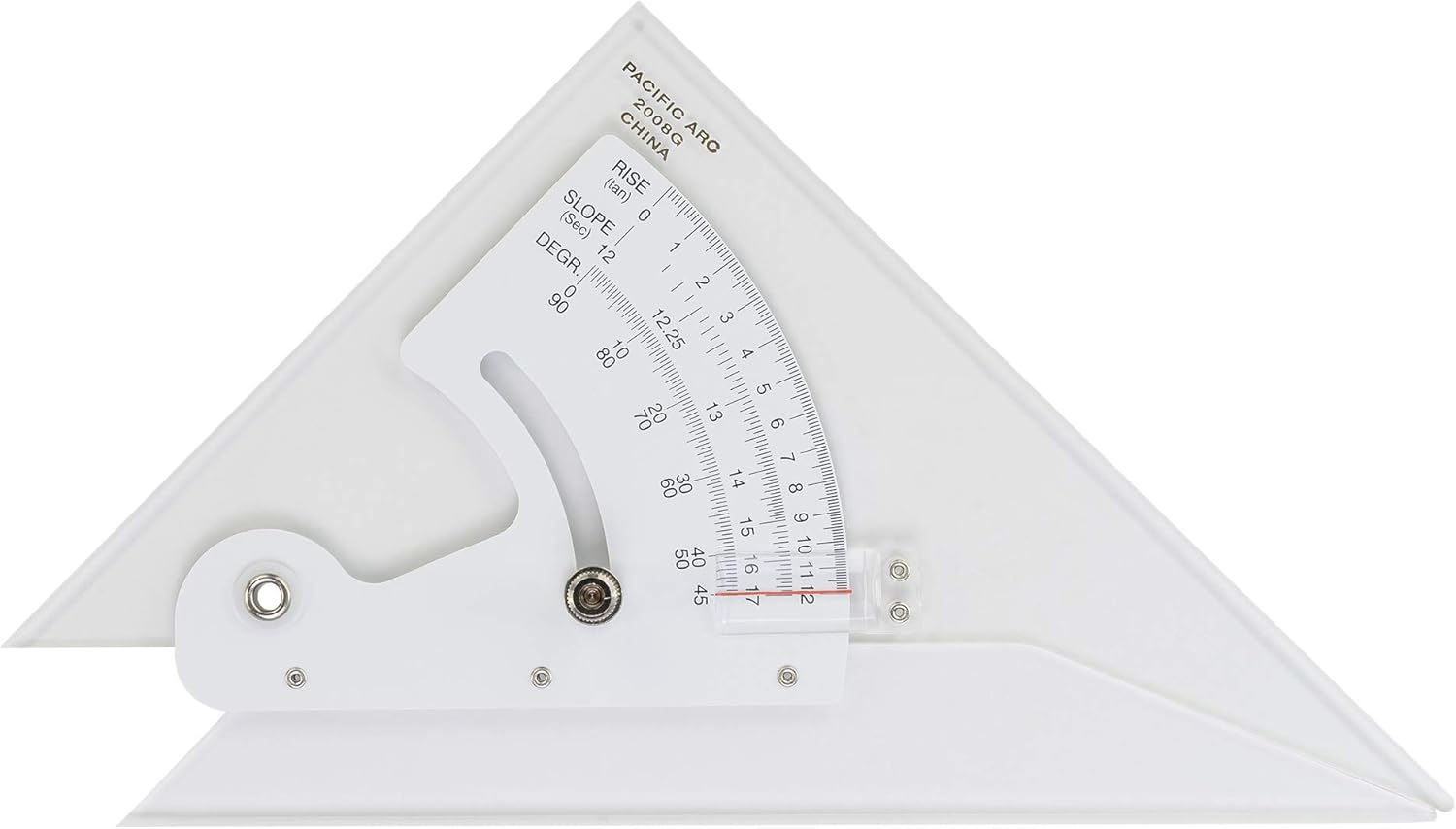 Buy Pacific Arc Adjustable 8 Inch Triangle Plain Edge for Drafting ...