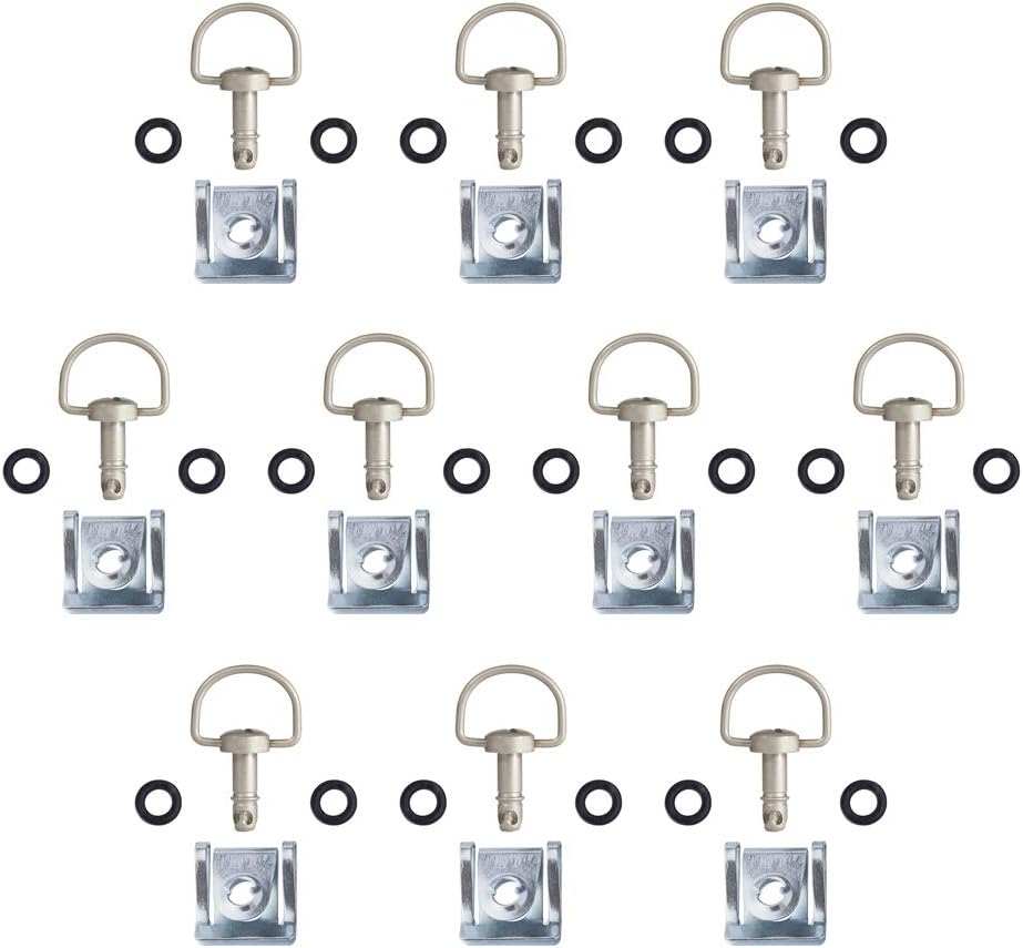 Amazon.com: MOTO4U Motorcycle Race Fasteners Quick Release 17mm D-Ring ...