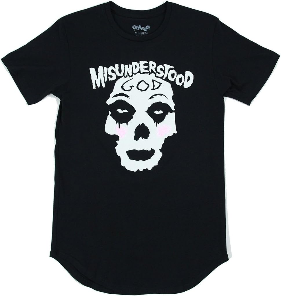 Entree LS Misunderstood Purge Scallop Tee XXL Black | Amazon.com