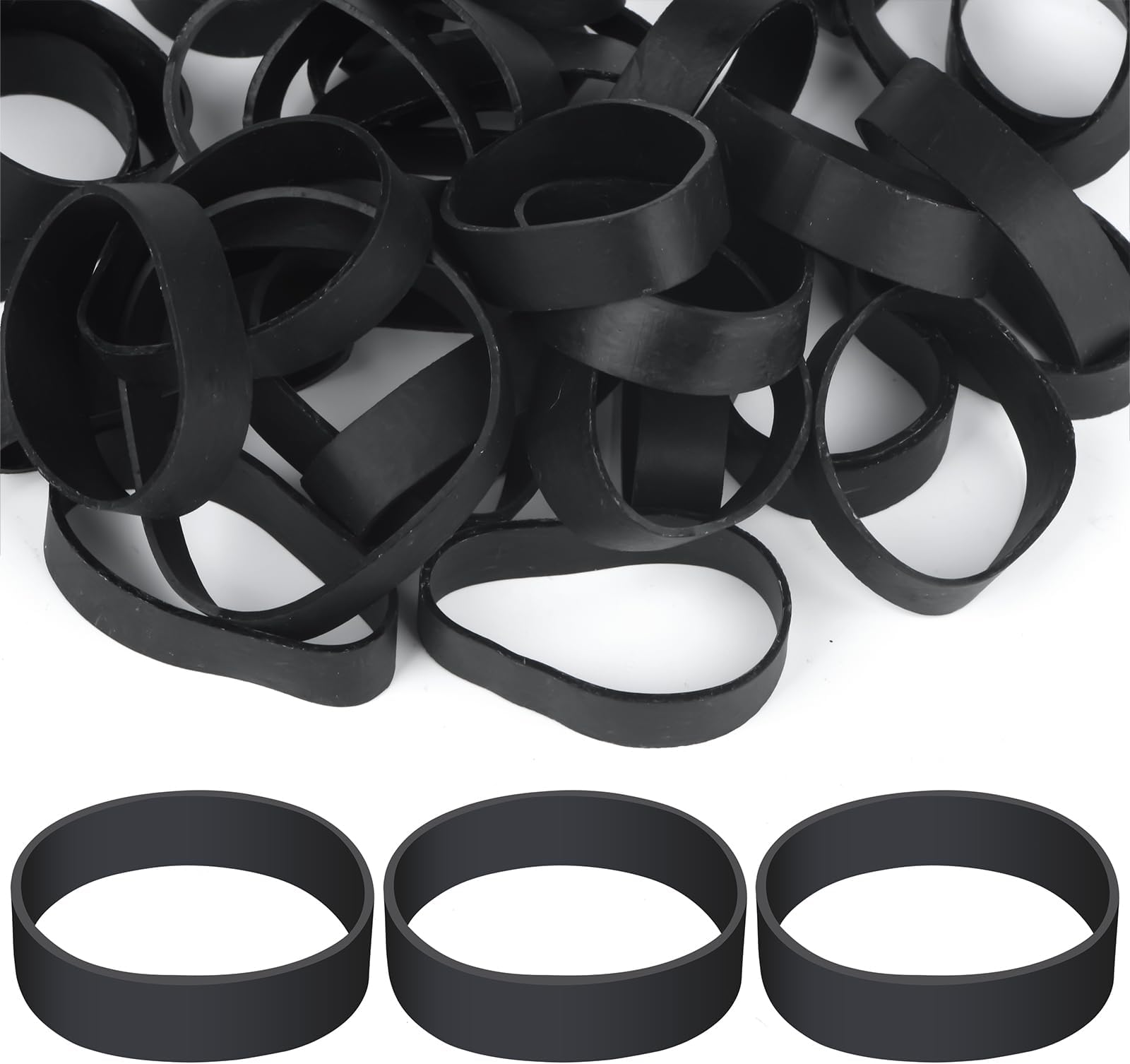Amazon.com : Thick Rubber Bands Heavy Duty - Black Wide Strong Elastic ...
