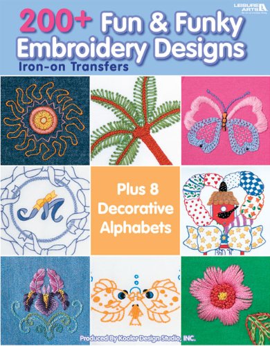 200+ Fun & Funky Embroidery Designs Iron-on Transfers: Amazon.co.uk ...