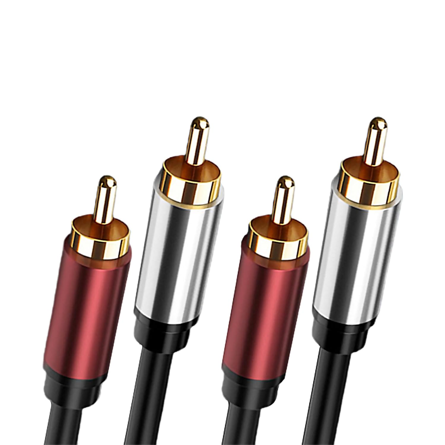 XMUXI RCA Cable,2RCA Male to 2RCA Male Stereo Audio Cables for Home ...