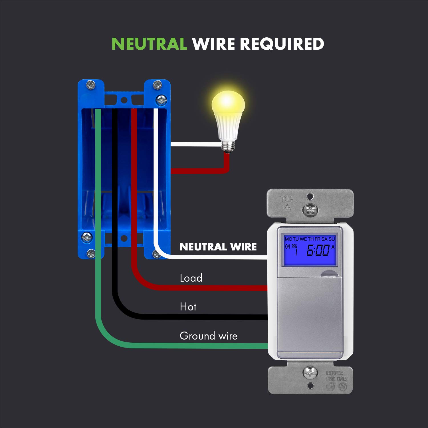 Snapklik.com : Digital Astronomic Timer Switch, 7-Day Programmable ...