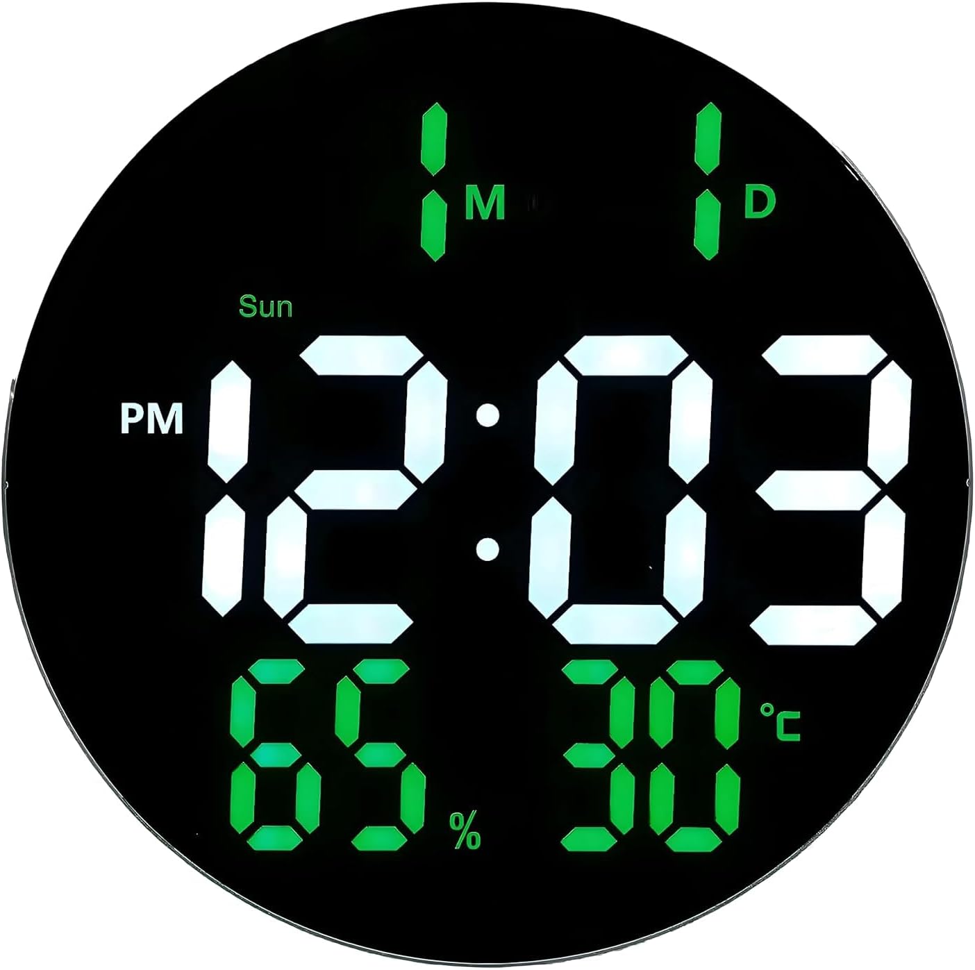 Buy ACCORD CLOCKS Large Digital Wall Clock 14 Inch - Battery Operated ...