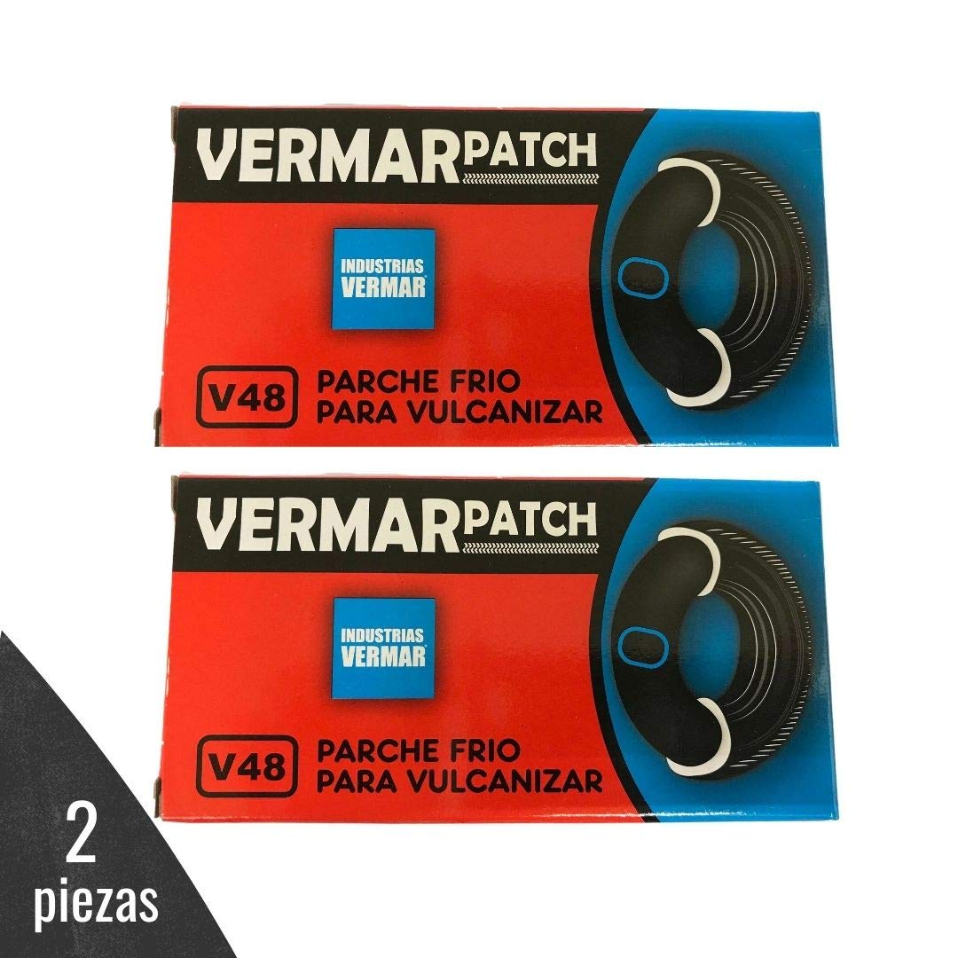Parches para Bicicleta y Moto Paquete DE 2 Cajas DE Parches VERMAR 48 ...