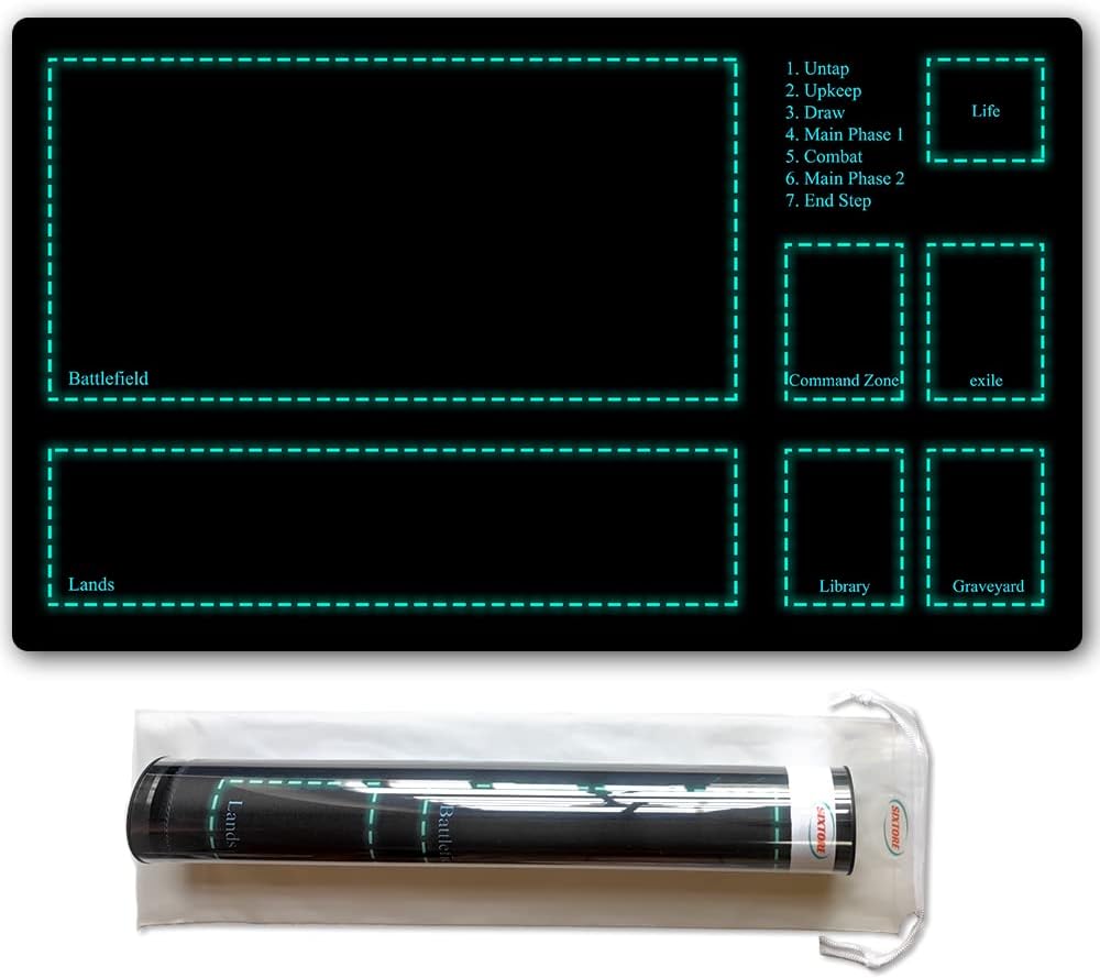 Amazon.com: MTG Playmat with Free Plastic Storage Tube and Bag ...