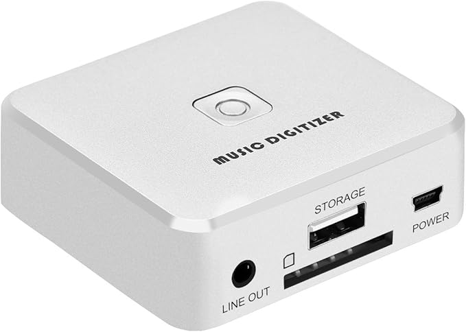 Music Digitizer Recorder Audio Capture Cassette CD MP3 Recorder Converter with 3.5mm & RCA Line ...
