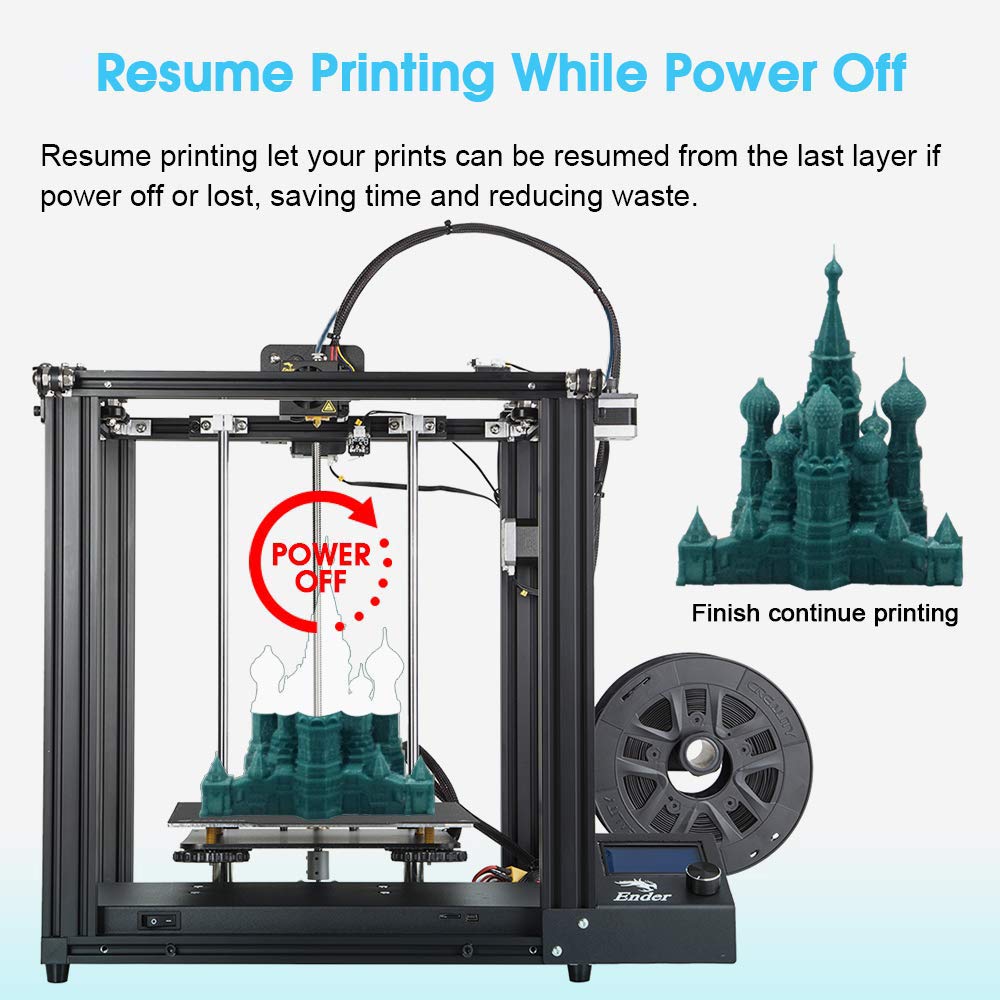 Creality Official Ender 5 Pro 3D Printer with Silent Mainboard Pre ...