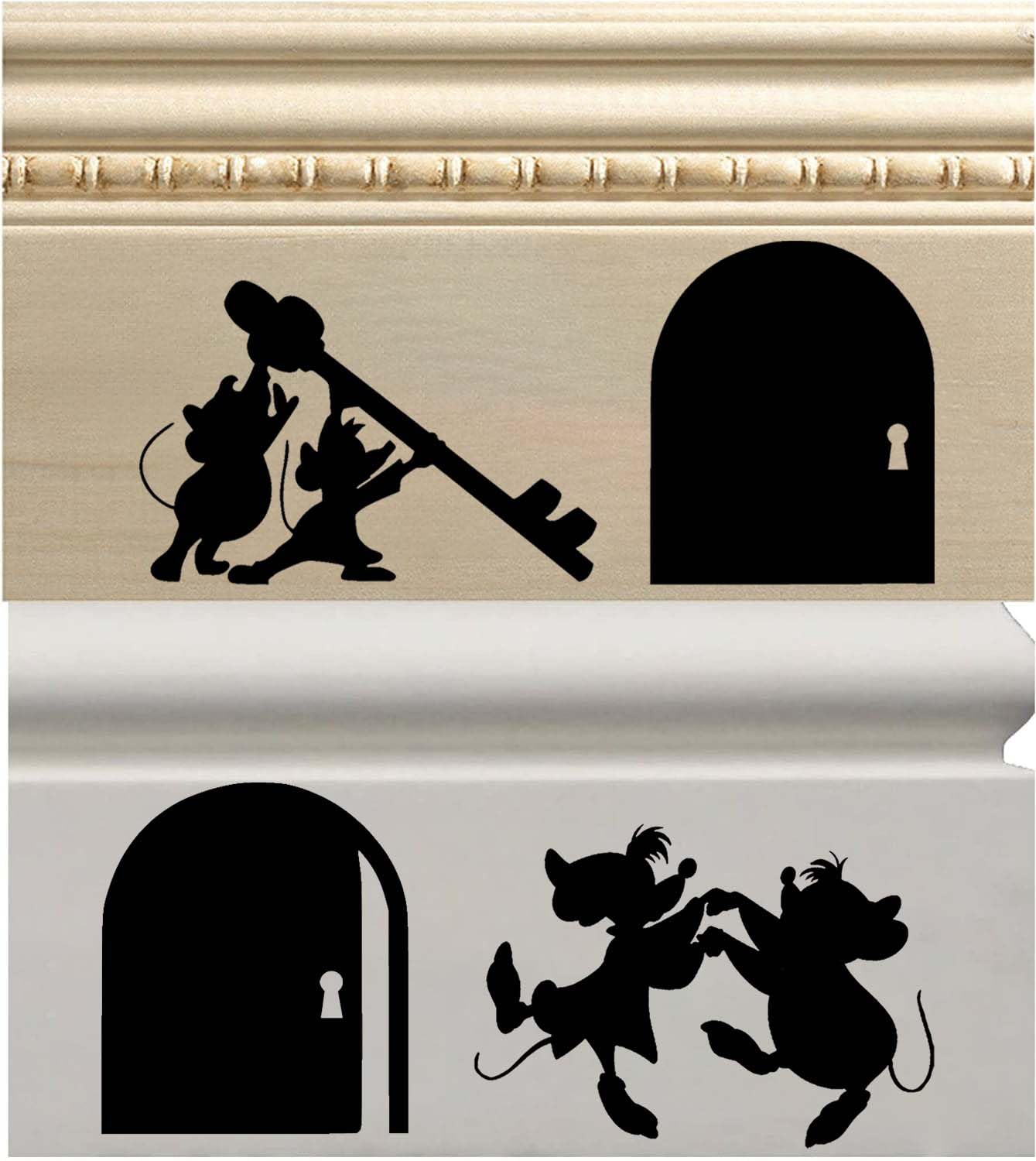 Amazon.com - Cute Mice Pals Jaq and Gus Decorative Baseboard Vinyl ...