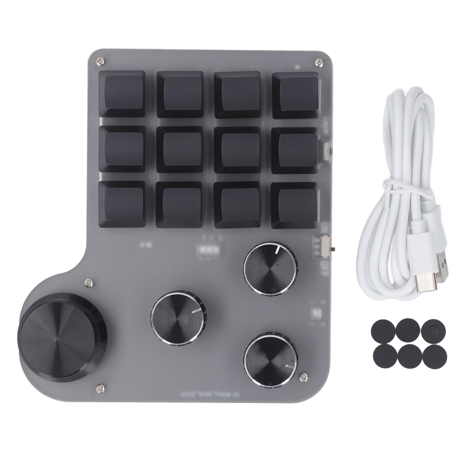 Snapklik.com : Customizable Industrial Mechanical Keypad 12 Keys 4 Rotary Control Buttons ...