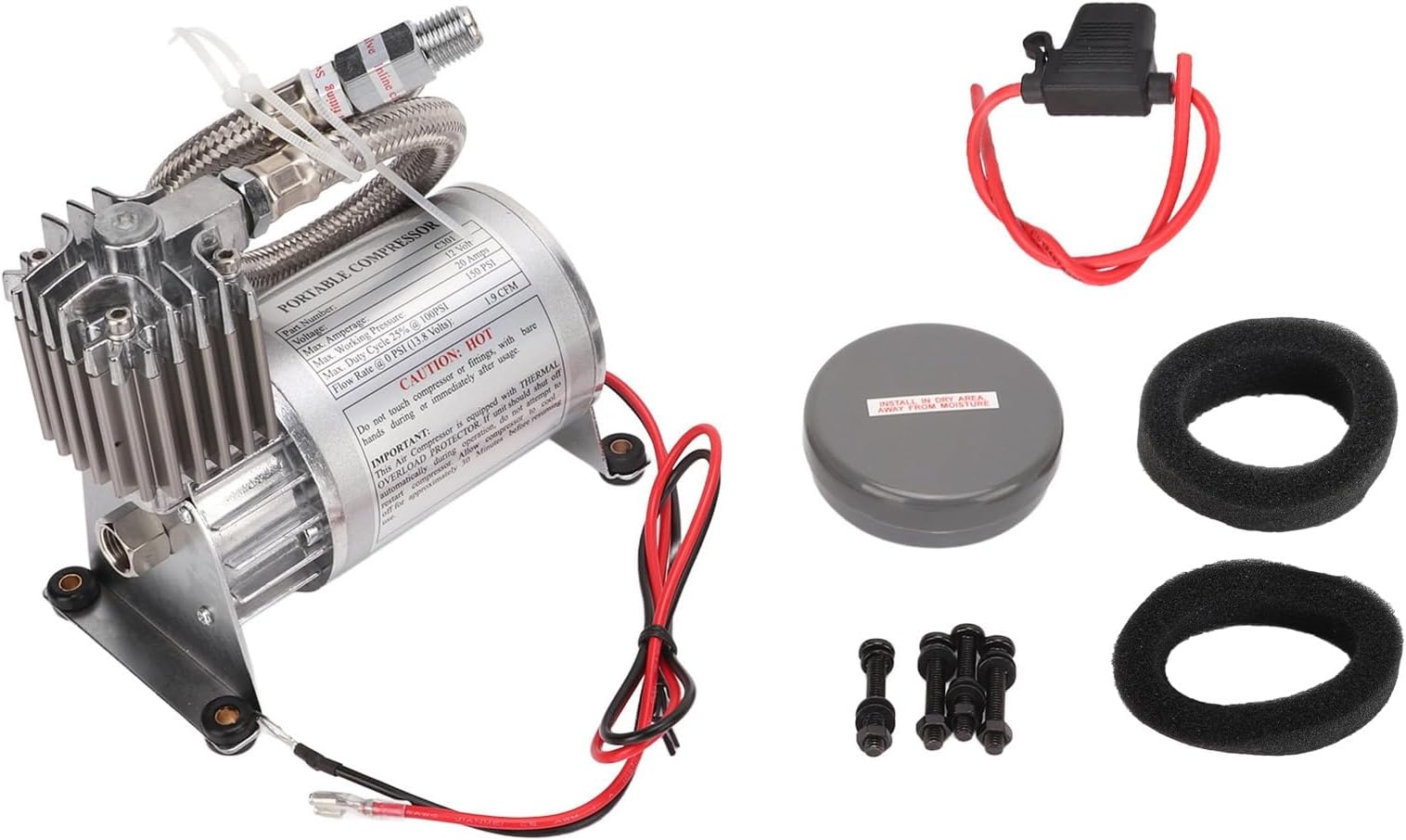 Aramox Portable Heavy Duty Air Compressor 150 PSI 20A Air Compressor ...