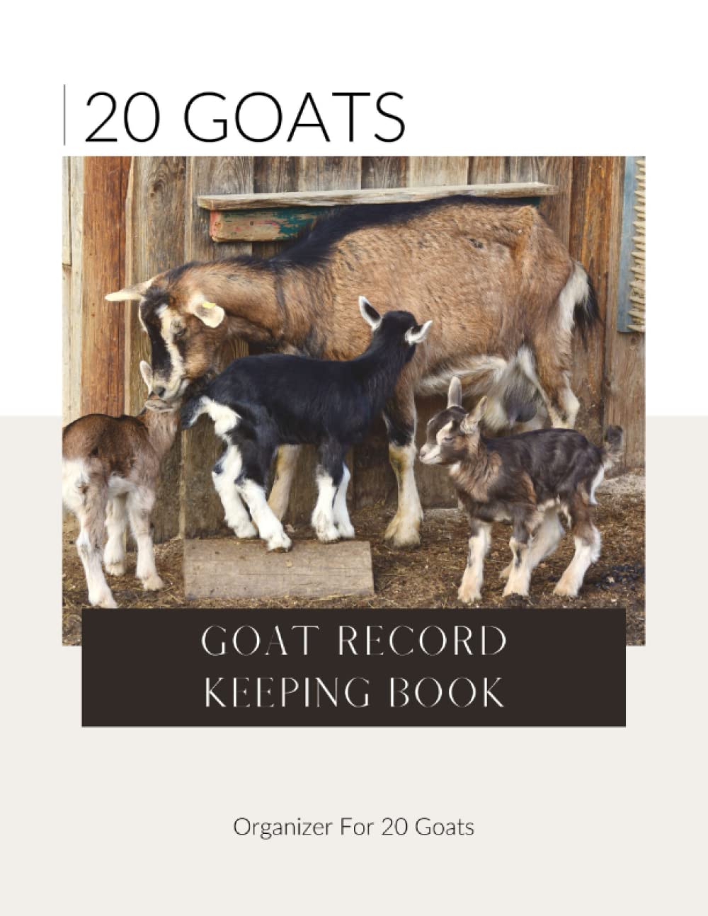 Goat Record Keeping Book Organizer For 20 Goats Goat Care | Desertcart ...